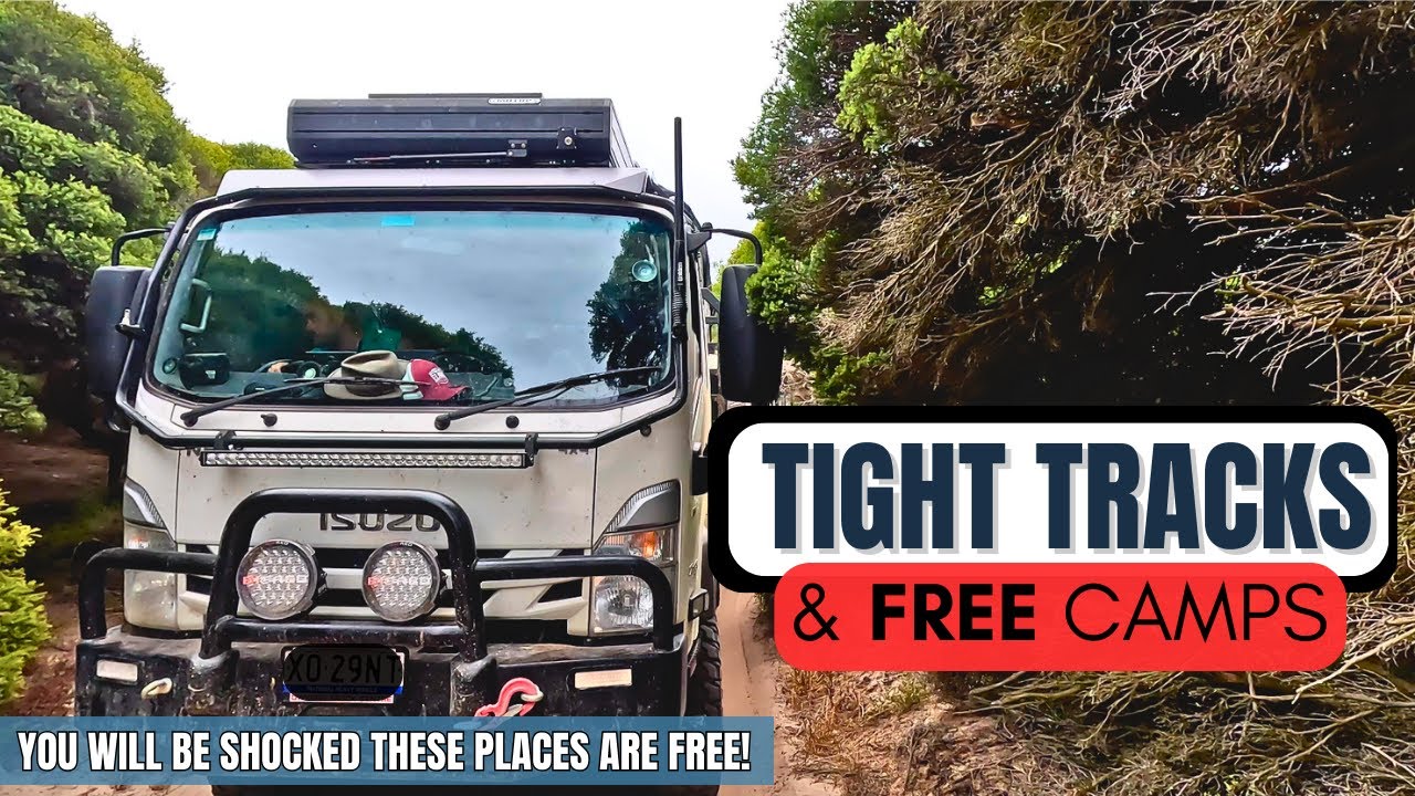 'WE COULDN"T TURN AROUND !!!'- CARAVANNING 4X4 OFFROAD TRACKS to A FREE ...