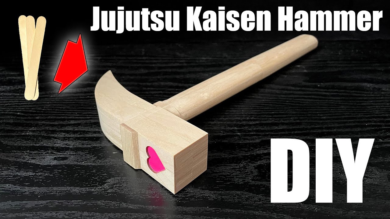 DIY [Jujutsu Kaisen] Popsicle stick Nobara Kugisaki (Hammer Weapon ...
