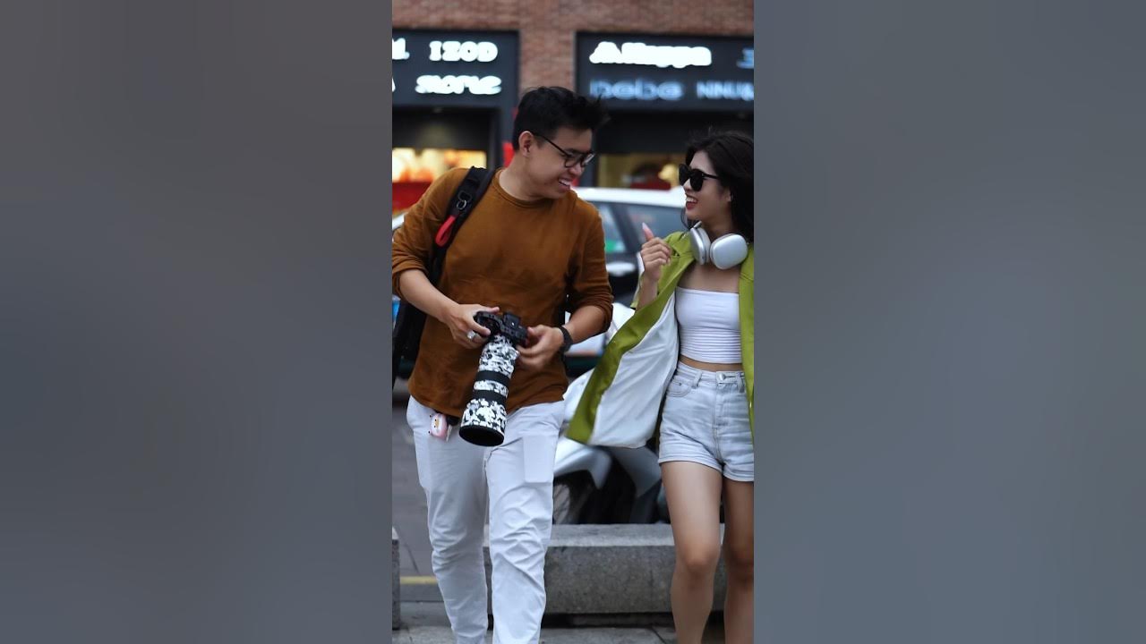 아주 멋진 카메라를 들고 있는 커플 🎥🇻🇳 Shorts 세계여행 베트남 호치민 Street Vietnam Couple Youtube