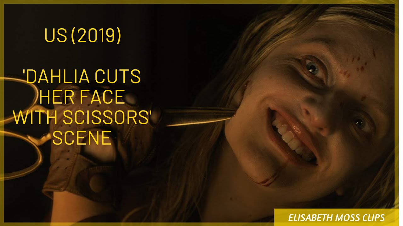 US | Elisabeth Moss Cuts Her Face Open With Scissors - YouTube