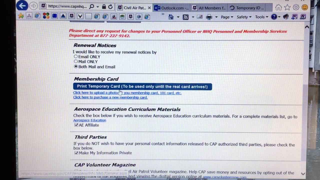 HOW TO PRINT A TEMPORARY CAP ID CARD - YouTube