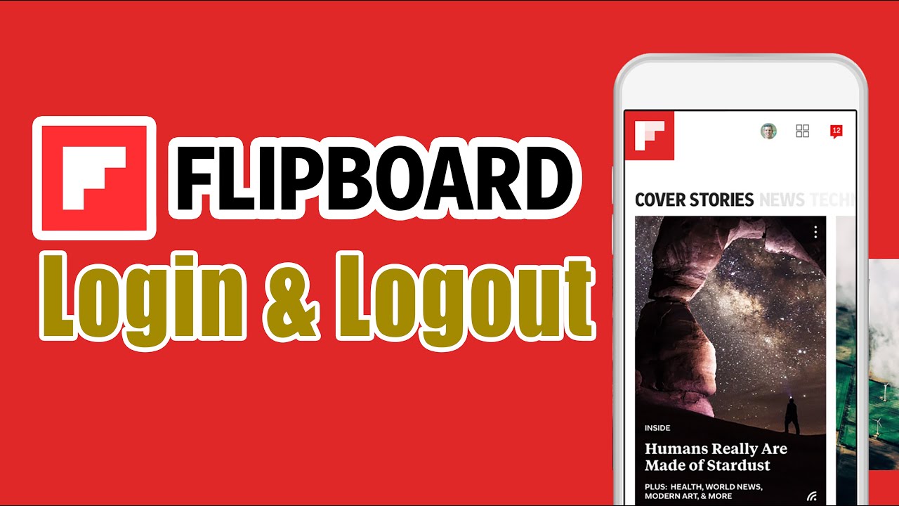 Flipboard App | How To Login And Logout - YouTube