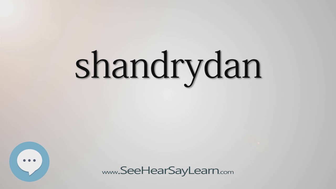 shandrydan (Every English Word Pronounced) 📕🔊🗣️😎 - YouTube