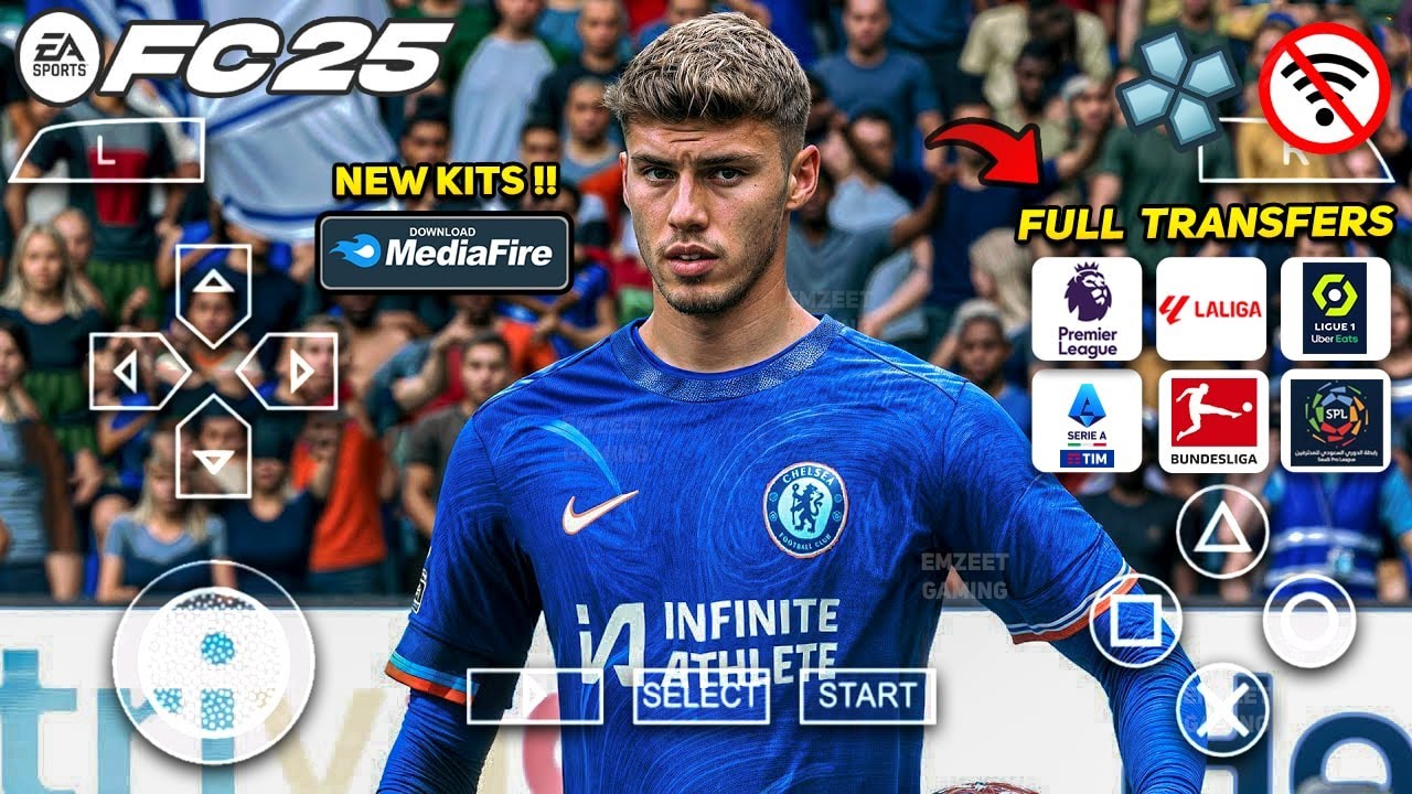EA Sports FC 25 PPSSPP New Update Transfers & Kits Best Graphics Camera ...