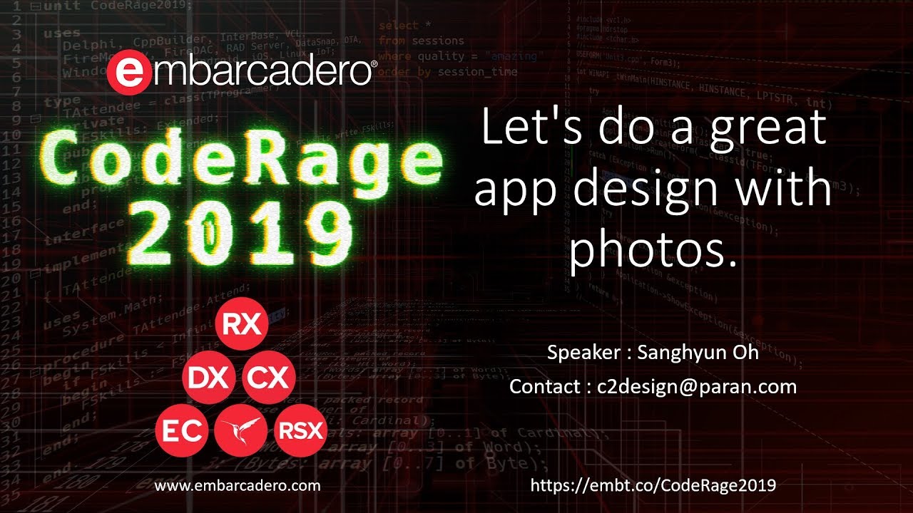 Embarcadero Coderage 2019 Lets Do A Great Fmx App Design With Photos Youtube