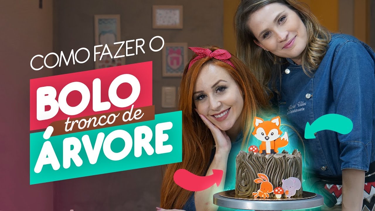 🌳 COMO FAZER O BOLO TRONCO DE ÁRVORE - PASSO A PASSO 🌳 - YouTube