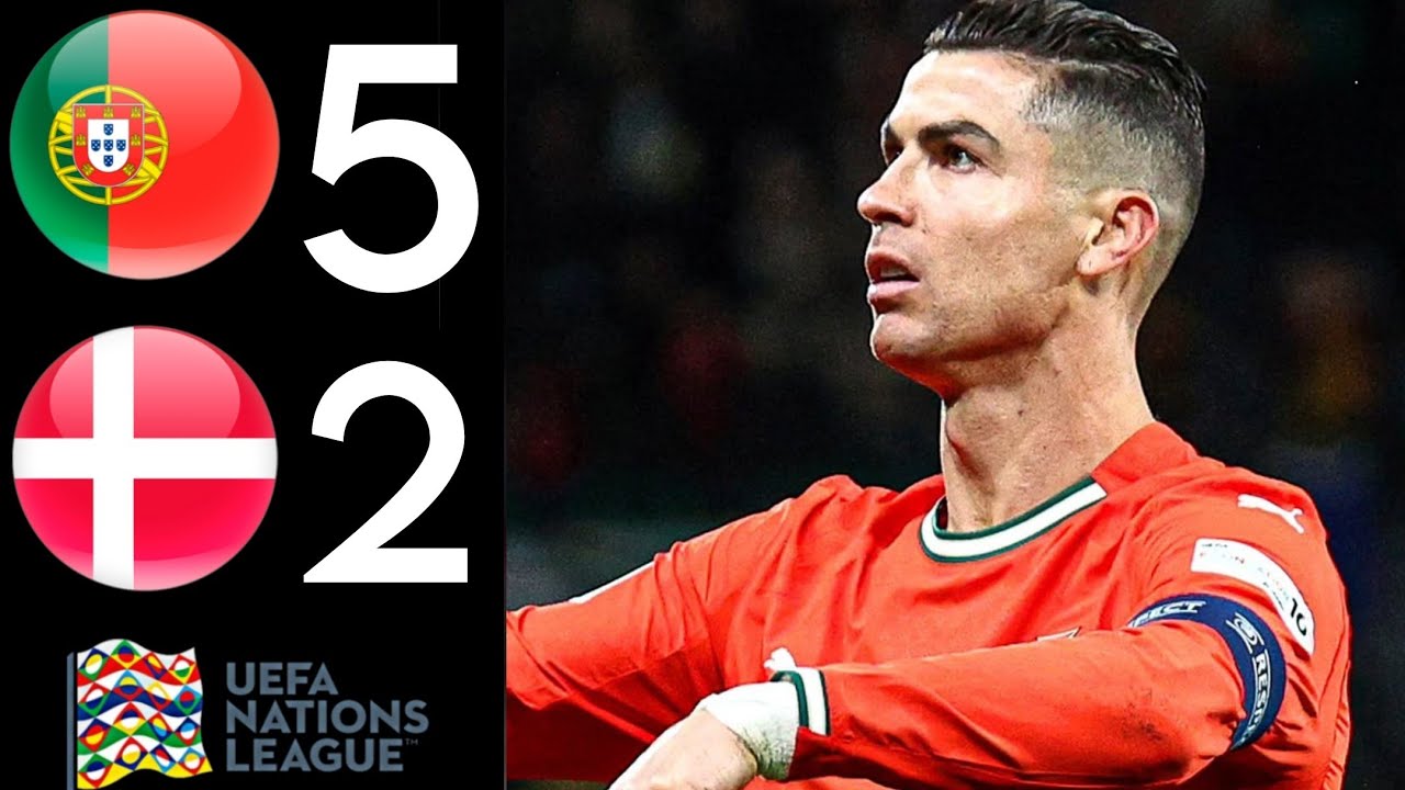 🔴 Portugal vs Denmark (5-2) Extended Highlights UEFA Nations League ...