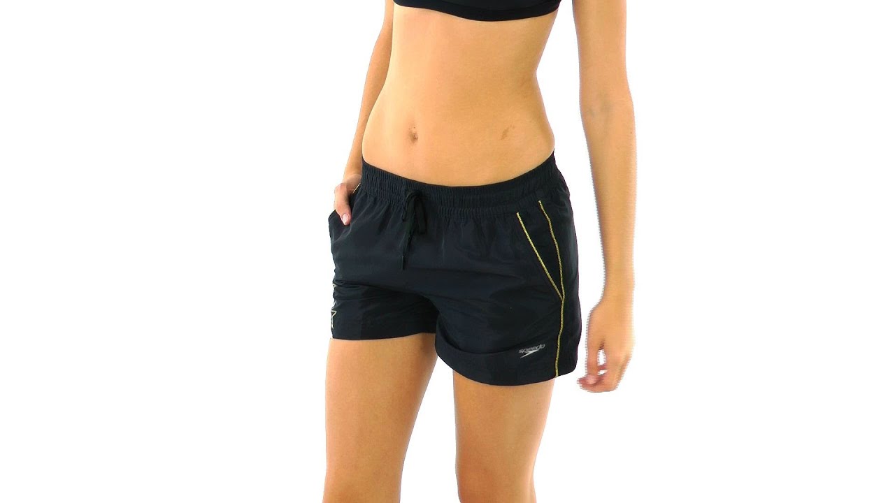 Team Speedo Female Printed Woven Short (Golden Girl) | SwimOutlet.com ...