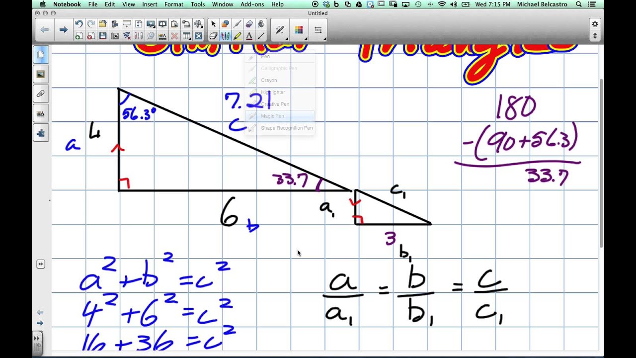Similar Triangles Grade 10 Academic Lesson 7 1 5 21 14 - YouTube