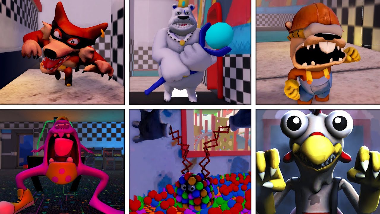 Clucky's - All Jumpscares & All Cutscenes + ALL VHS Tape - YouTube