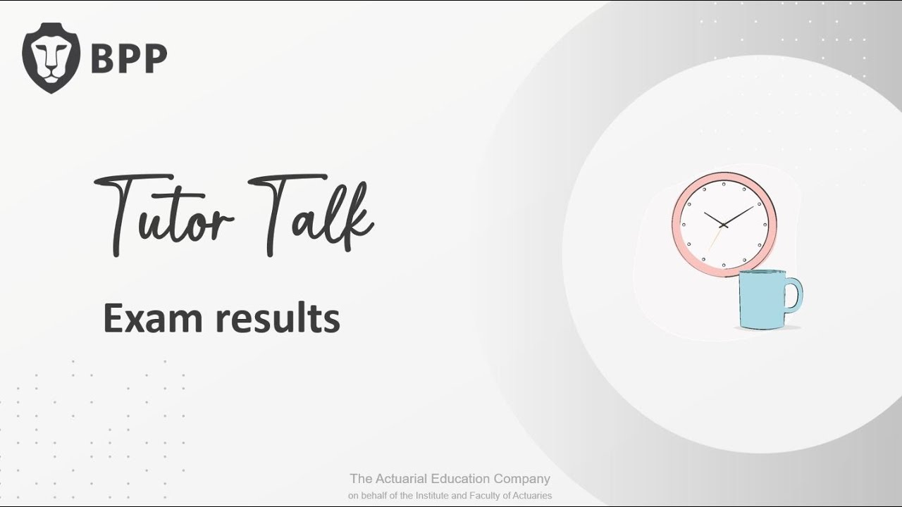 Tutor Talk - exam results - YouTube
