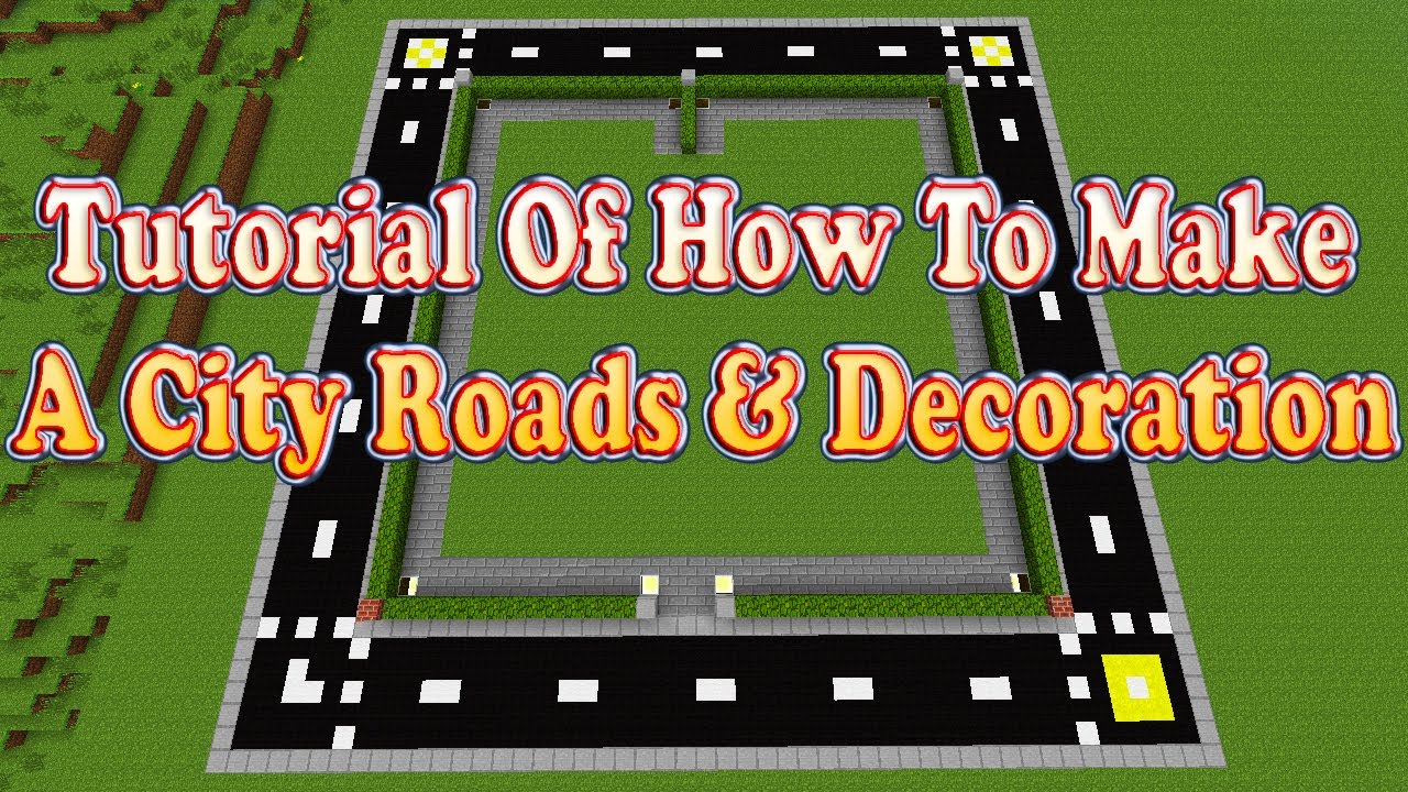 Minecraft Tutorial Of How To Make A City Roads Decoration YouTube minecraft-tutorial-of-how-to-make-a-city-roads-decoration-youtube