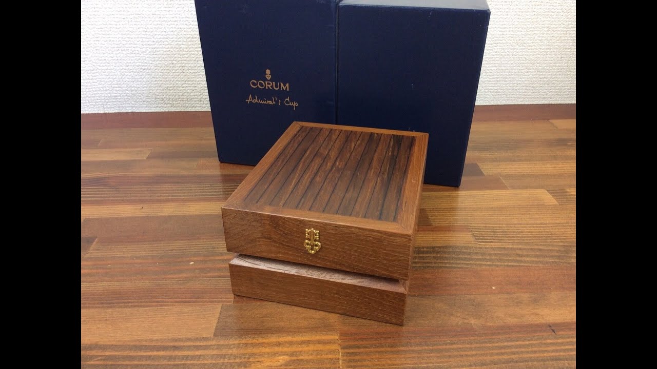 Corum Admirals Cup Wooden Watch Box - YouTube
