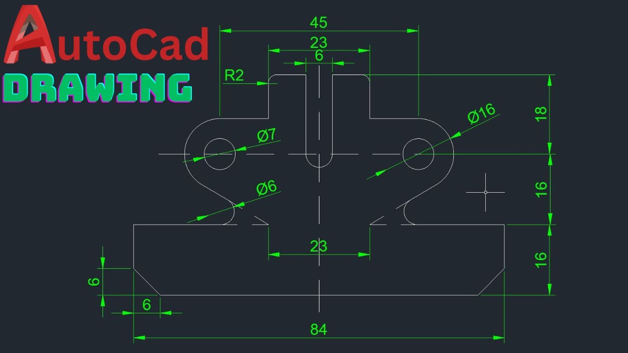 Autocad beginner drawing practice exersize | 2d autocad #autocad # ...