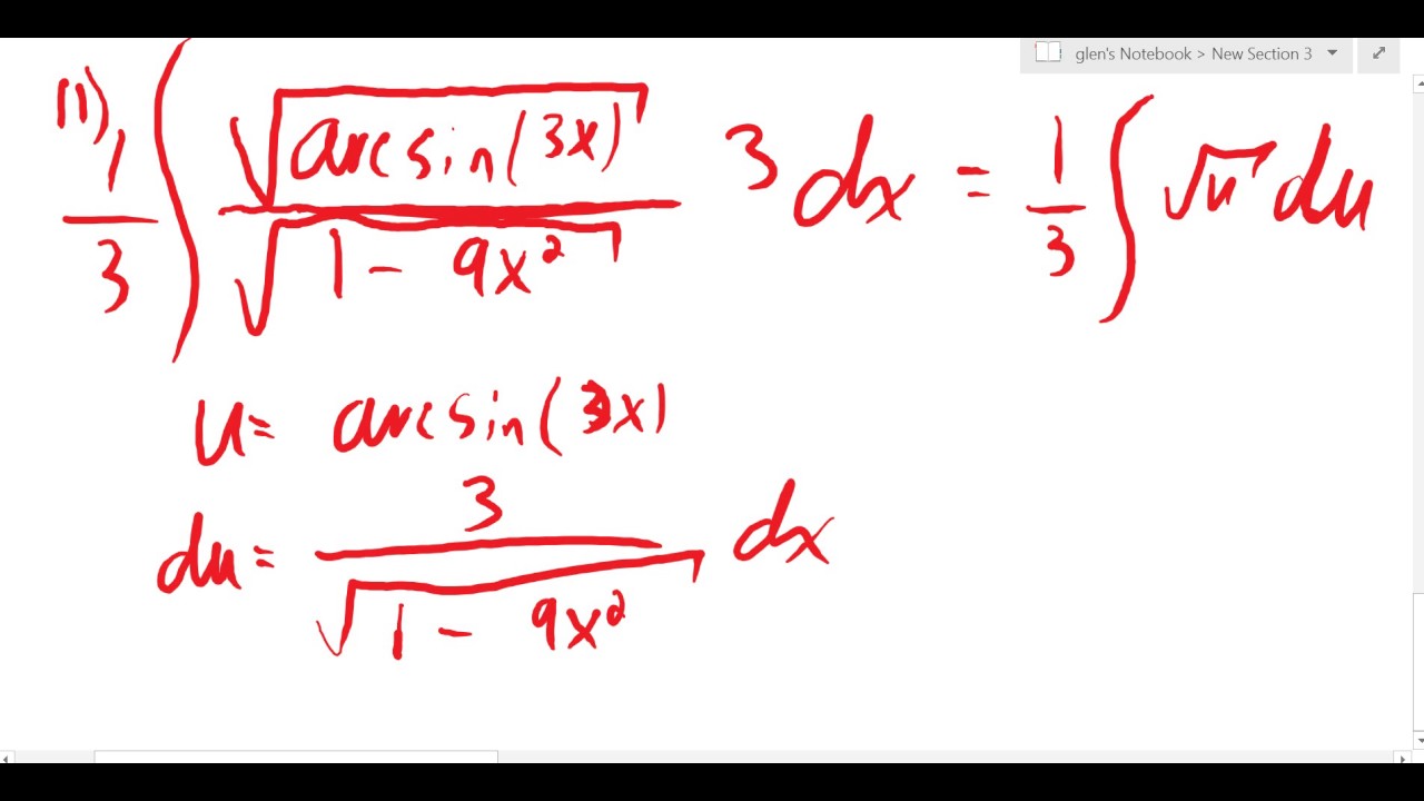 Indefinite Integral Review 2 11 - YouTube