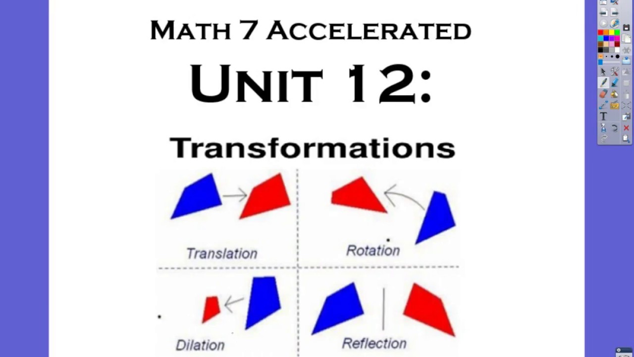 Unit 12 Video #1 - Transformations - YouTube