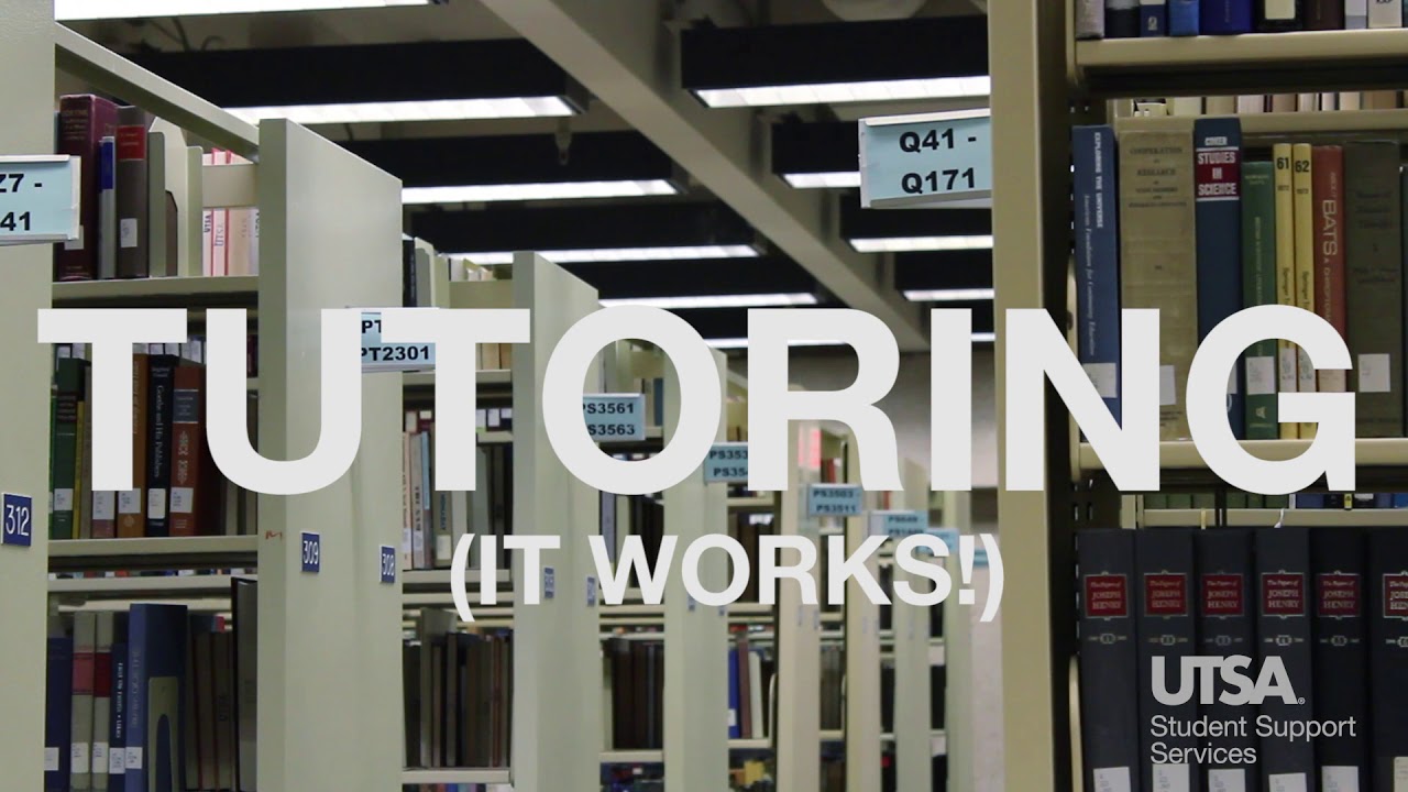 UTSA Student Support Services - Tutoring - YouTube
