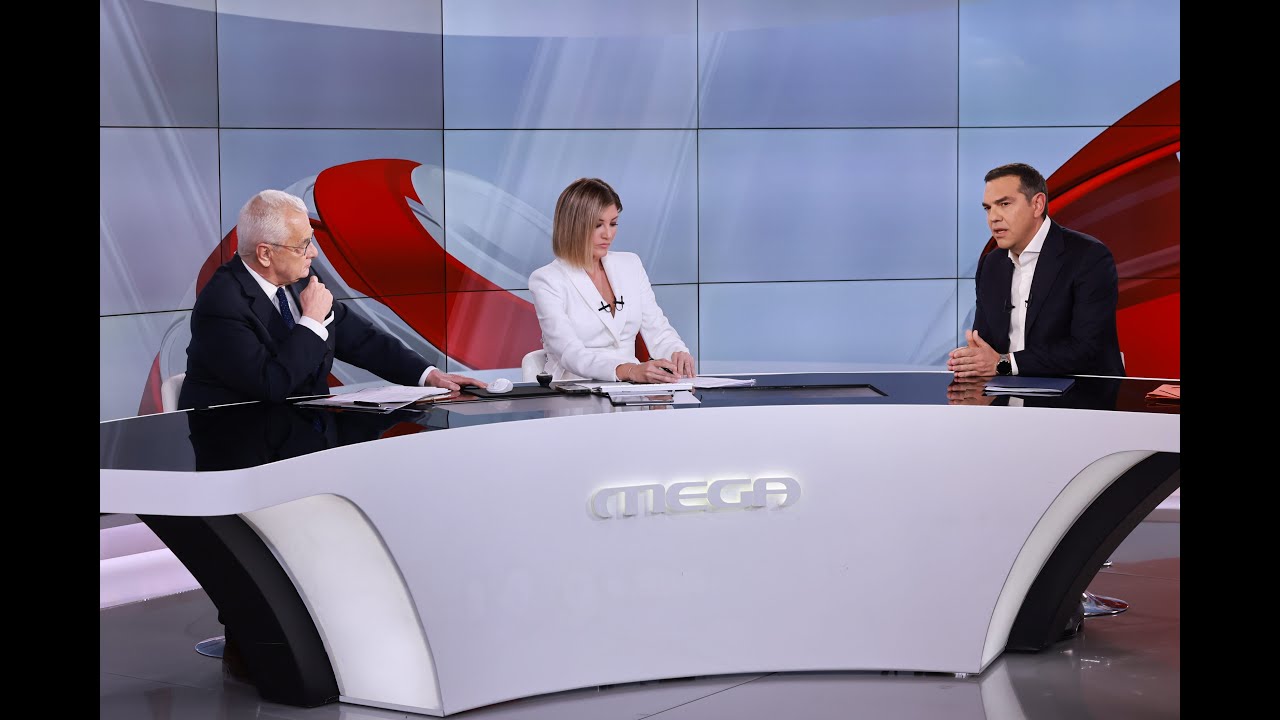 Συνέντευξη στο κεντρικό δελτίο ειδήσεων του τηλεοπτικού σταθμού «Mega ...