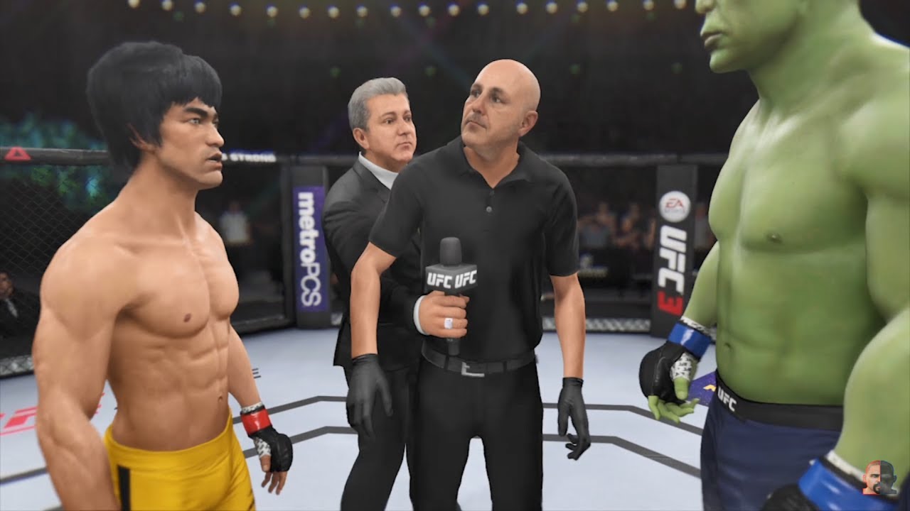 BRUCE LEE VS HULK 2K18 UNBELIEVABLE WAR!!! | EA Sports UFC 3 - YouTube