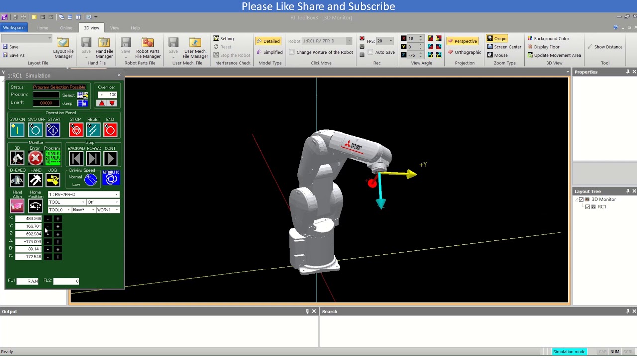 Mitsubishi Robot Tutorial 4 Jog Operation - YouTube