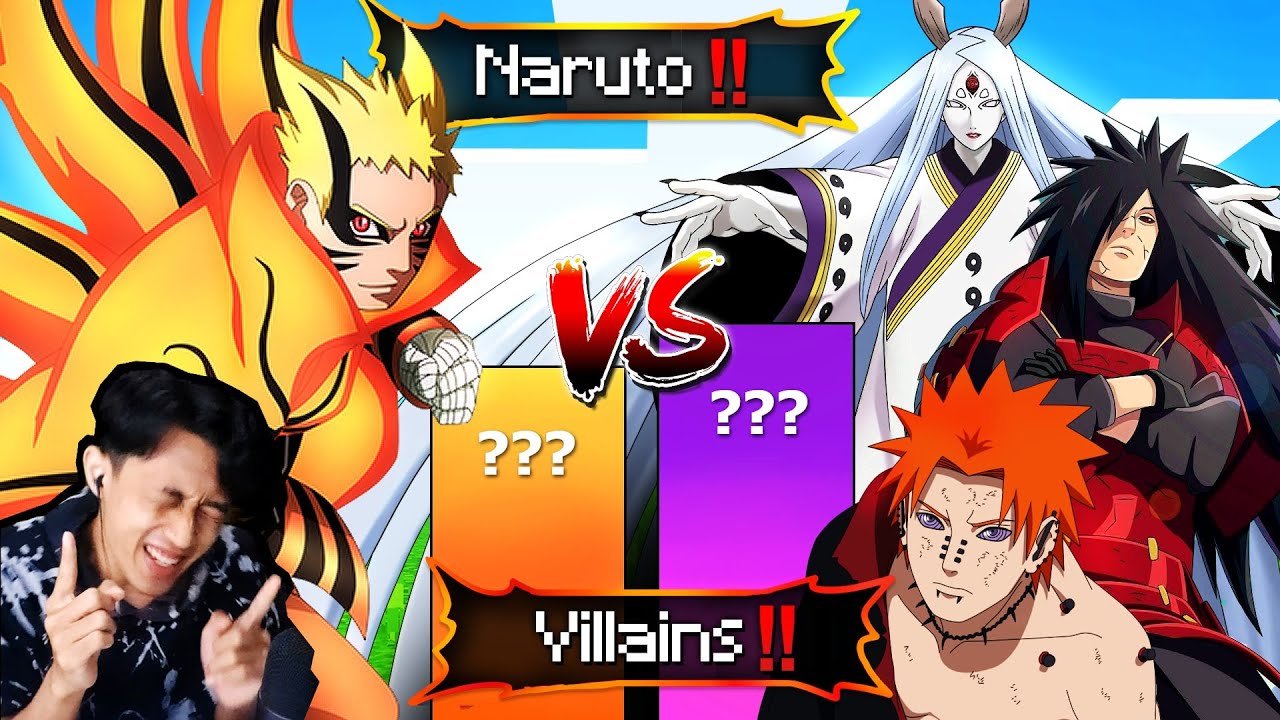 PERBANDINGAN Level KEKUATAN NARUTO 𝑽𝑺 SEMUA MUSUH..!!😱 All Villains ...