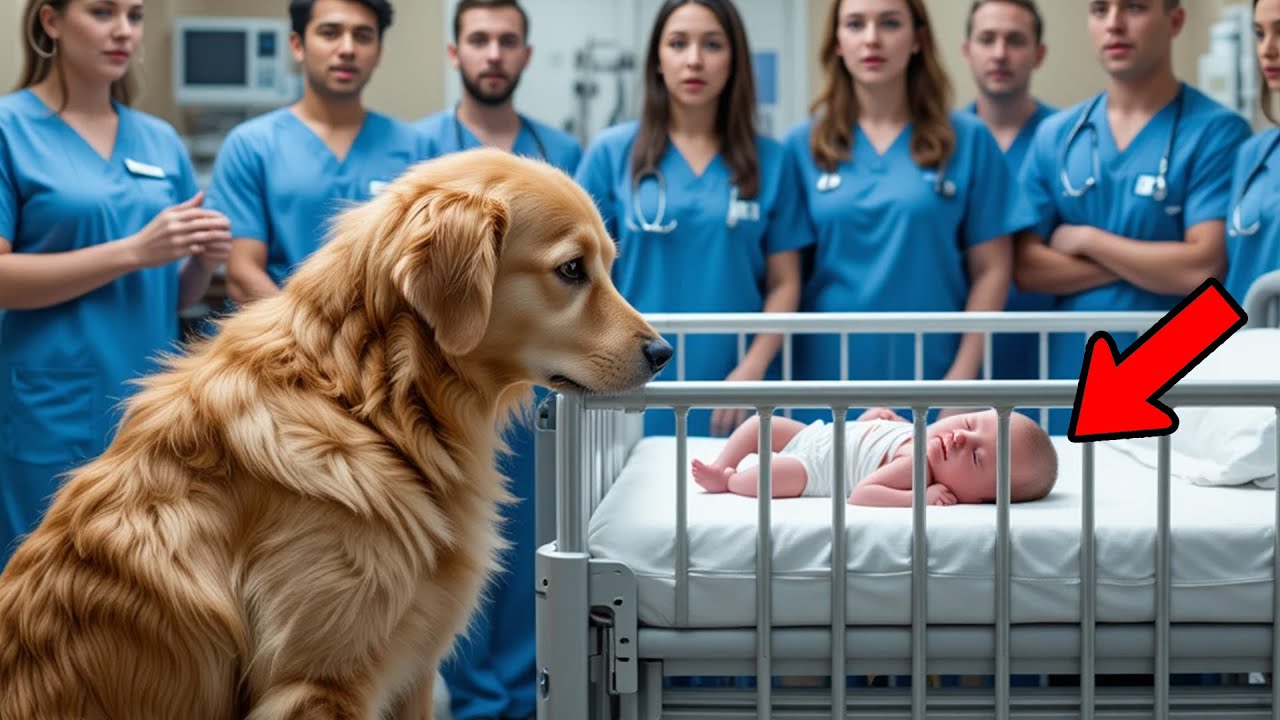 A strange dog burst into the hospital and did something impressive ...
