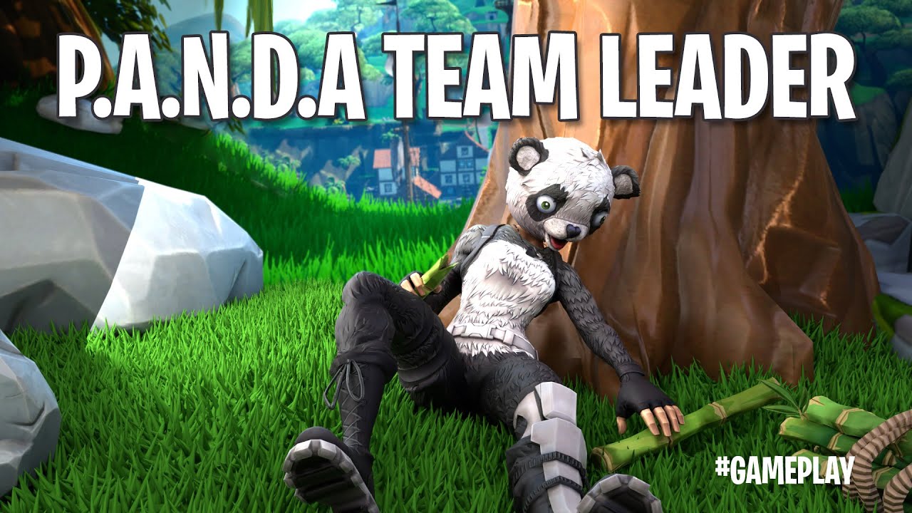 Gameplay P.A.N.D.A. Team Leader Skin | Legendary Outfit | Fortnite ...