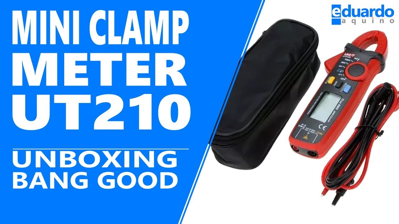 Alicate Amperímetro AC e DC Barato UT210 UNIT-T - YouTube