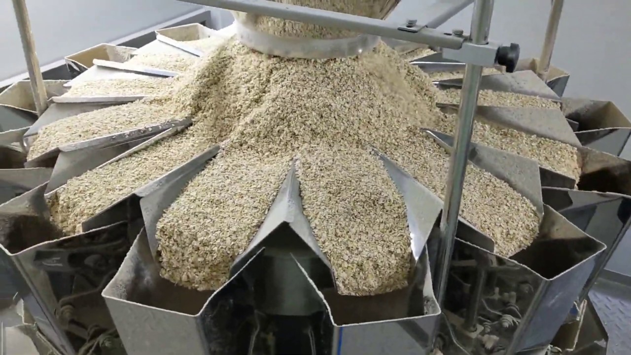 1200g Oatmeal Automatic Weighing And Packing Machine System - YouTube
