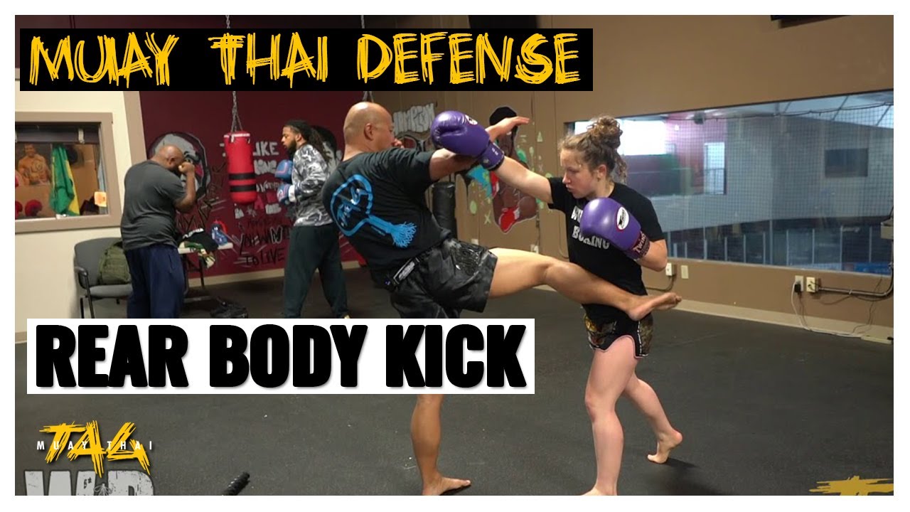 Muay Thai Defensive Rear Body Kick with Chris Aboy - YouTube
