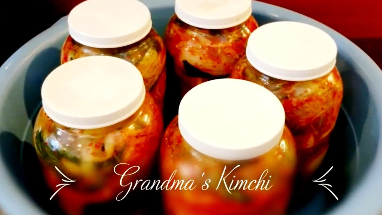 🌶How to make Kimchi at home |81 year old grandma makes Kimchi |My kids ...