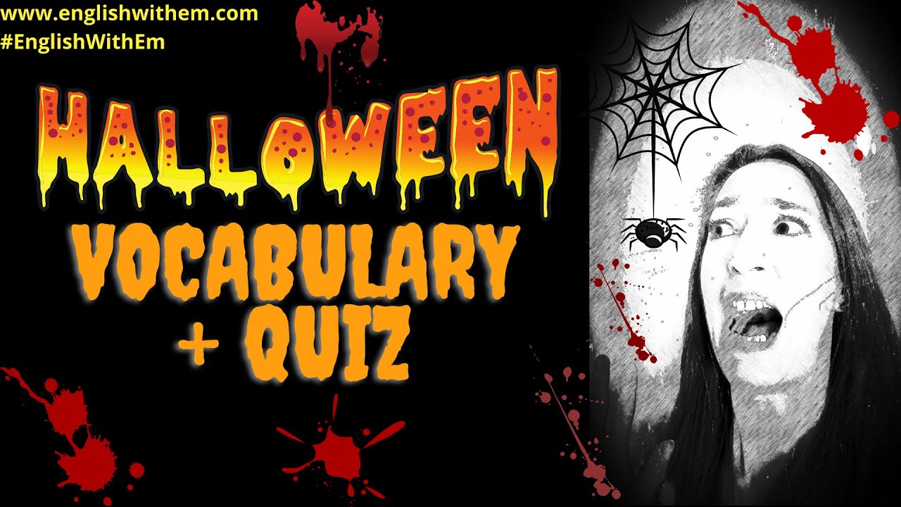 HALLOWEEN English VOCABULARY + QUIZ [Halloween vocabulary esl] - YouTube