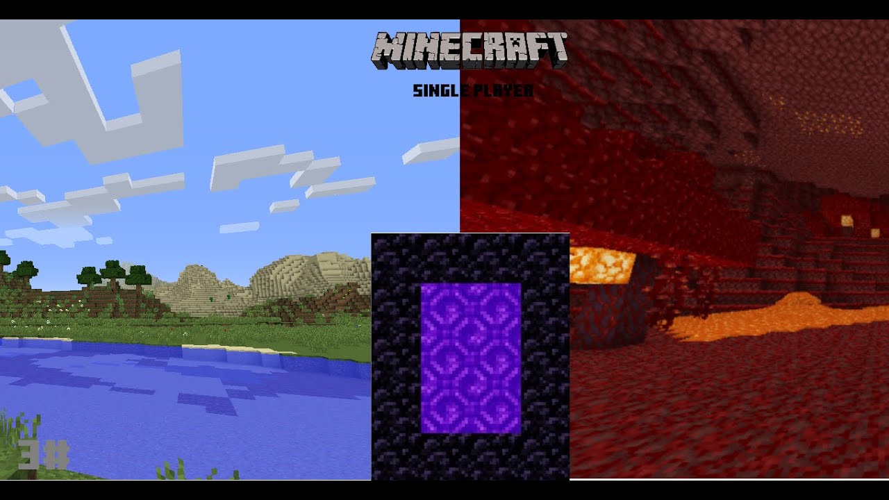going into the nether....(minecraft single player episode 3) - YouTube