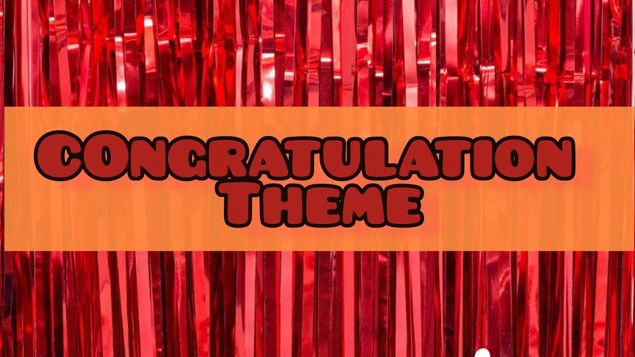 congratulations theme , easy to decor - YouTube