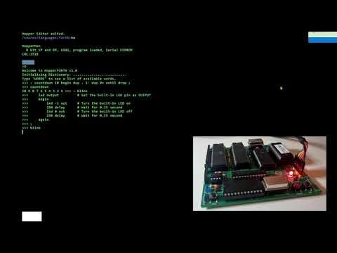 Hopper FORTH on 6502 : sneaky tricks and improved performance - YouTube