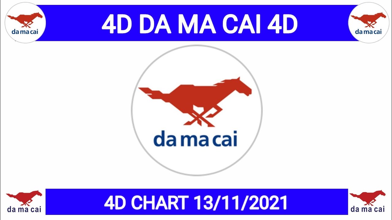DAMACAI 4D CHART 13/11/2021 - YouTube