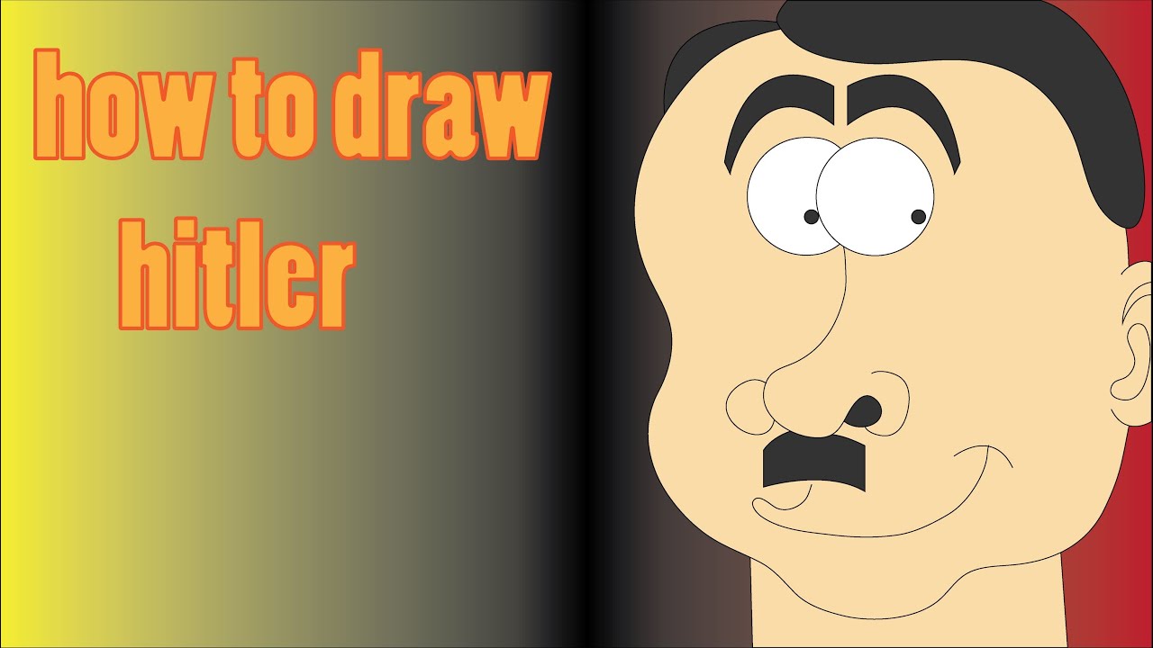 how to draw hitler - YouTube