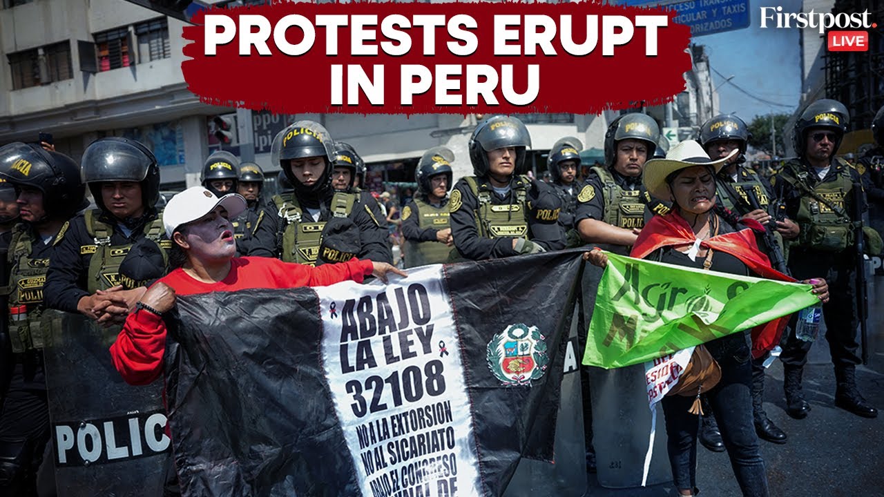 LIVE: Dozens of Protesters Clash with Police in Peru's Lima on ...