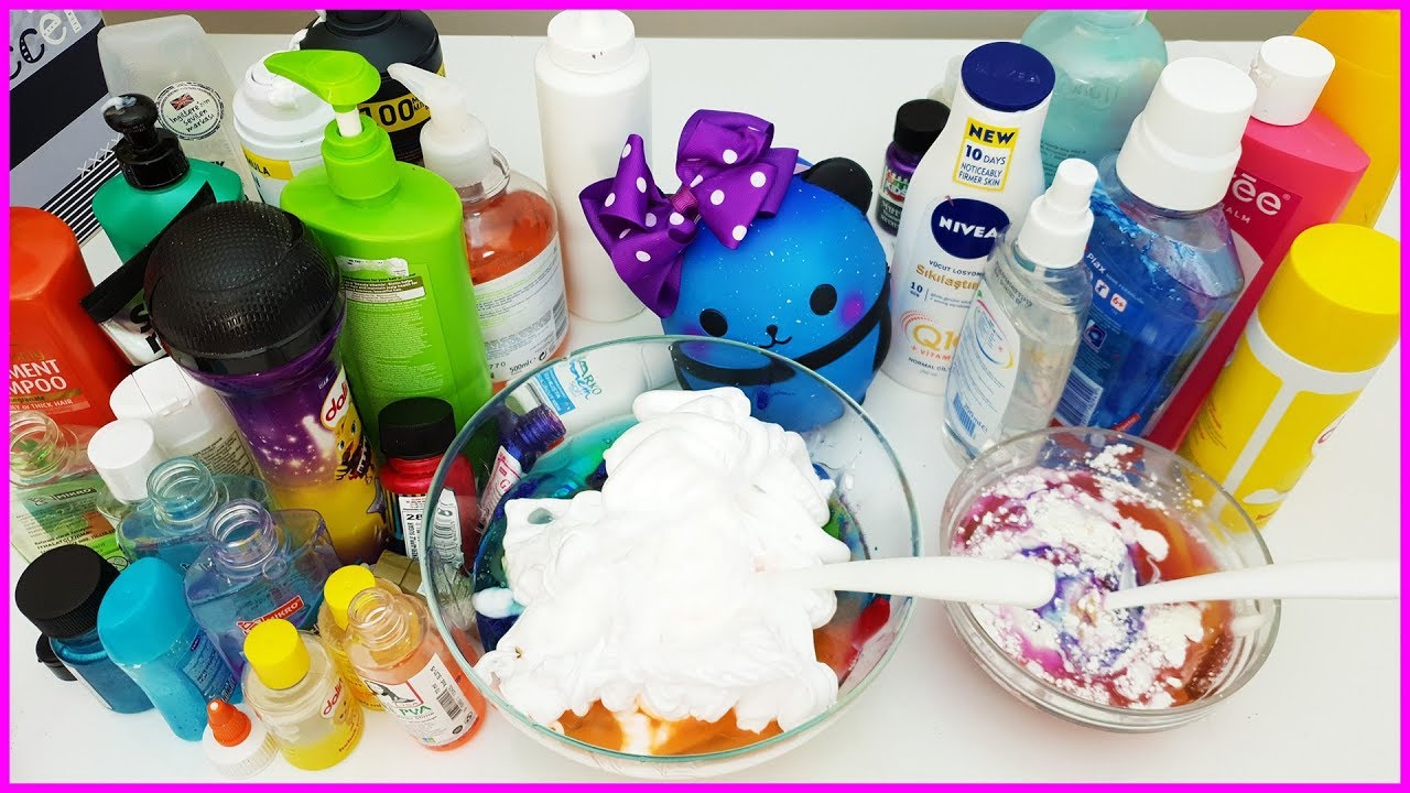 Kutudan Ne Çıkarsa Slime Ne Bulduysak Kattık Slaym Challenge Vak Vak TV ...