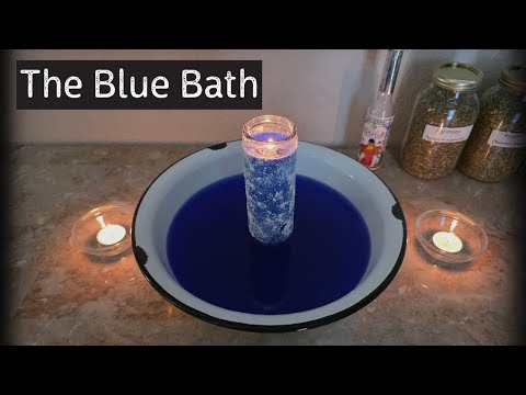 How to Make a Blue Bath for Spiritual Cleansing - YouTube