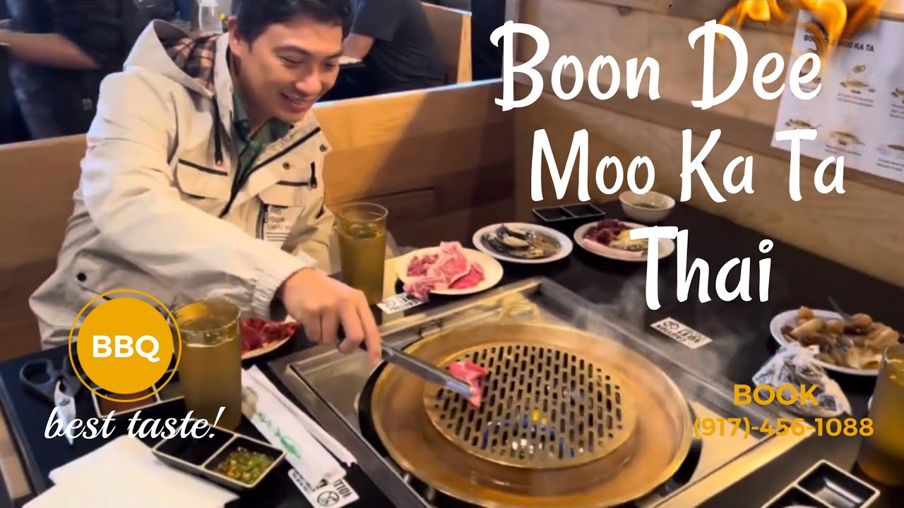 Boon Dee Moo Ka Ta (Thailand BBQ restaurant at Queens, NY) 😘🥩🥦🌽 # ...