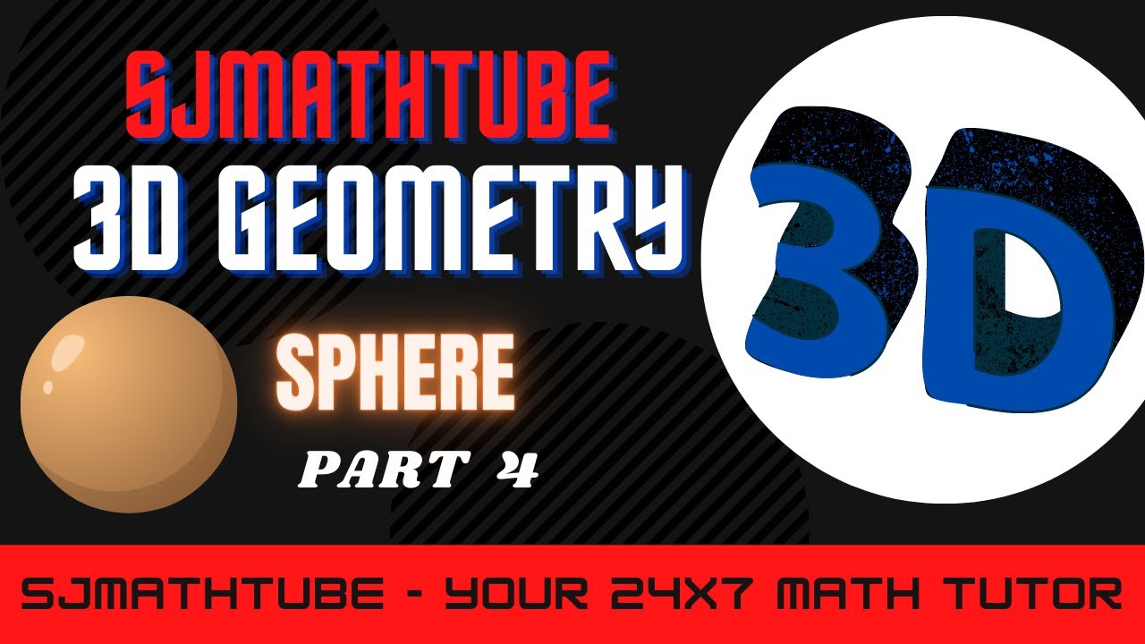 3D Lesson SPHERES - 4 (Circle Of Intersection - Centre And Radius ...