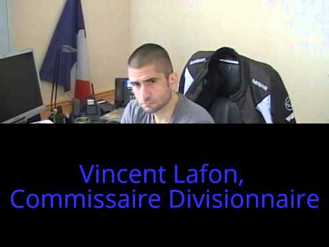 Interview du commissaire divisionnaire Vincent Lafon au commissariat d ...