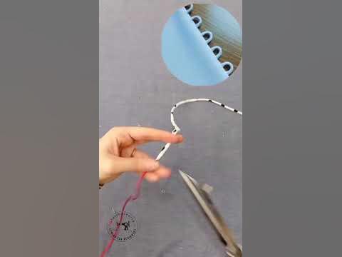 How to sew button loops for beginnersbutton #loops #sewinghacks # ...
