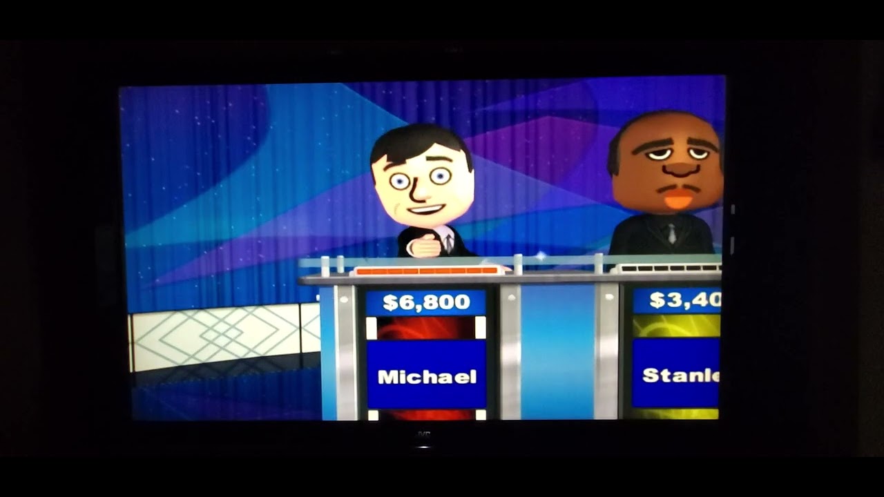 Jeopardy! Wii Showdown with The Office Michael vs Stanley vs Pam - YouTube