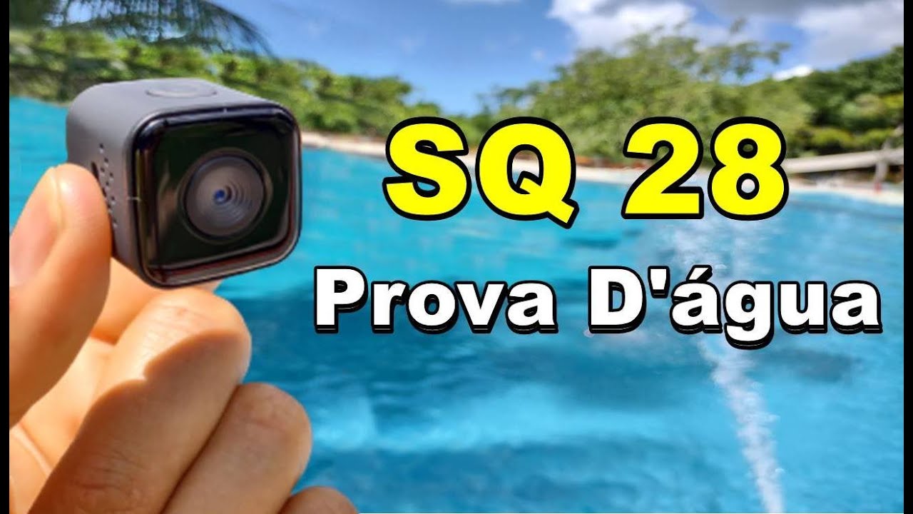 Mini Câmera SQ28 Teste na água - COMPLETO ( Mini câmera FULL HD 1080p ...