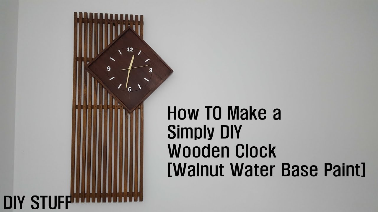 How TO Make a Simply DIY Wooden Clock/Woodworking Idea/ Modern Clock ...