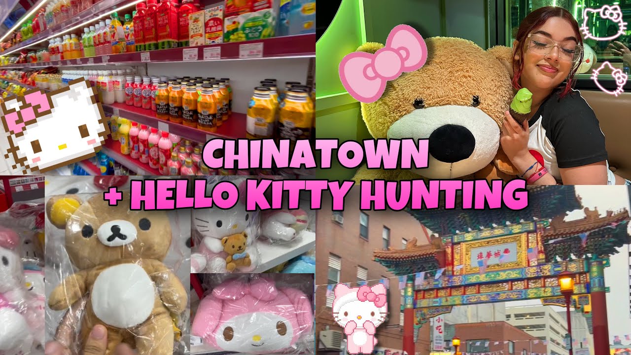 chinatown vlog ♥ | hello kitty hunting and japanese snacks! - YouTube