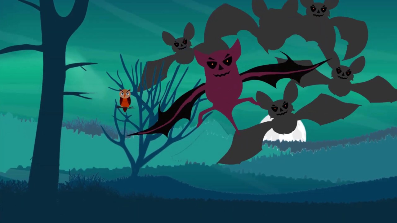 Owl and Bat at night - cartoon animator 4 - YouTube