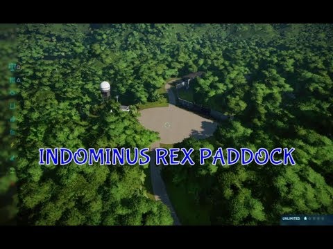 INDOMINUS REX PADDOCK BUILT In Jurassic World Evolution - YouTube